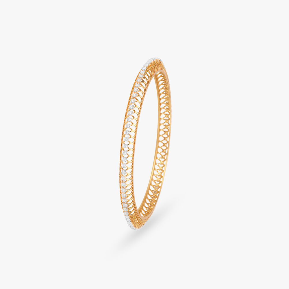 Buy Luminous Diamond Bangles at Best Price | Tanishq US