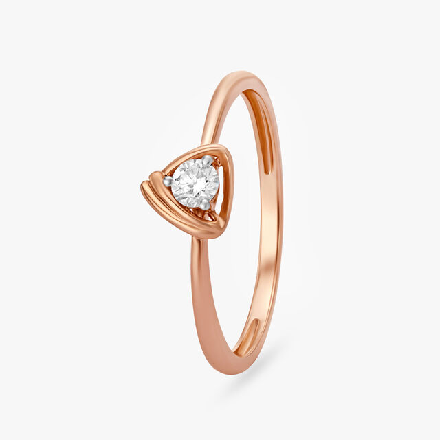 Minimal Triangle Diamond Ring