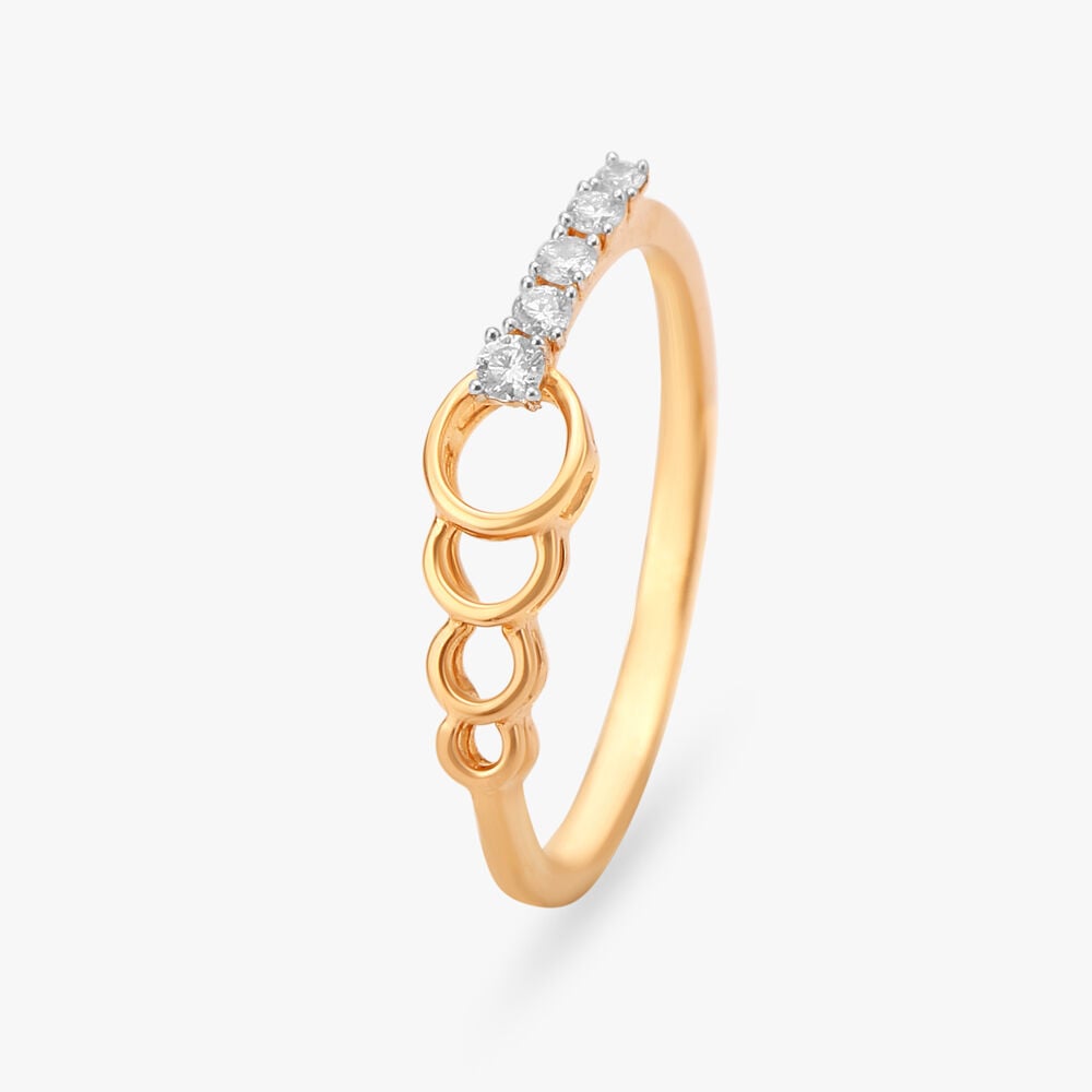 Buy Looped Diamond Finger Ring at Best Price | Tanishq UAE