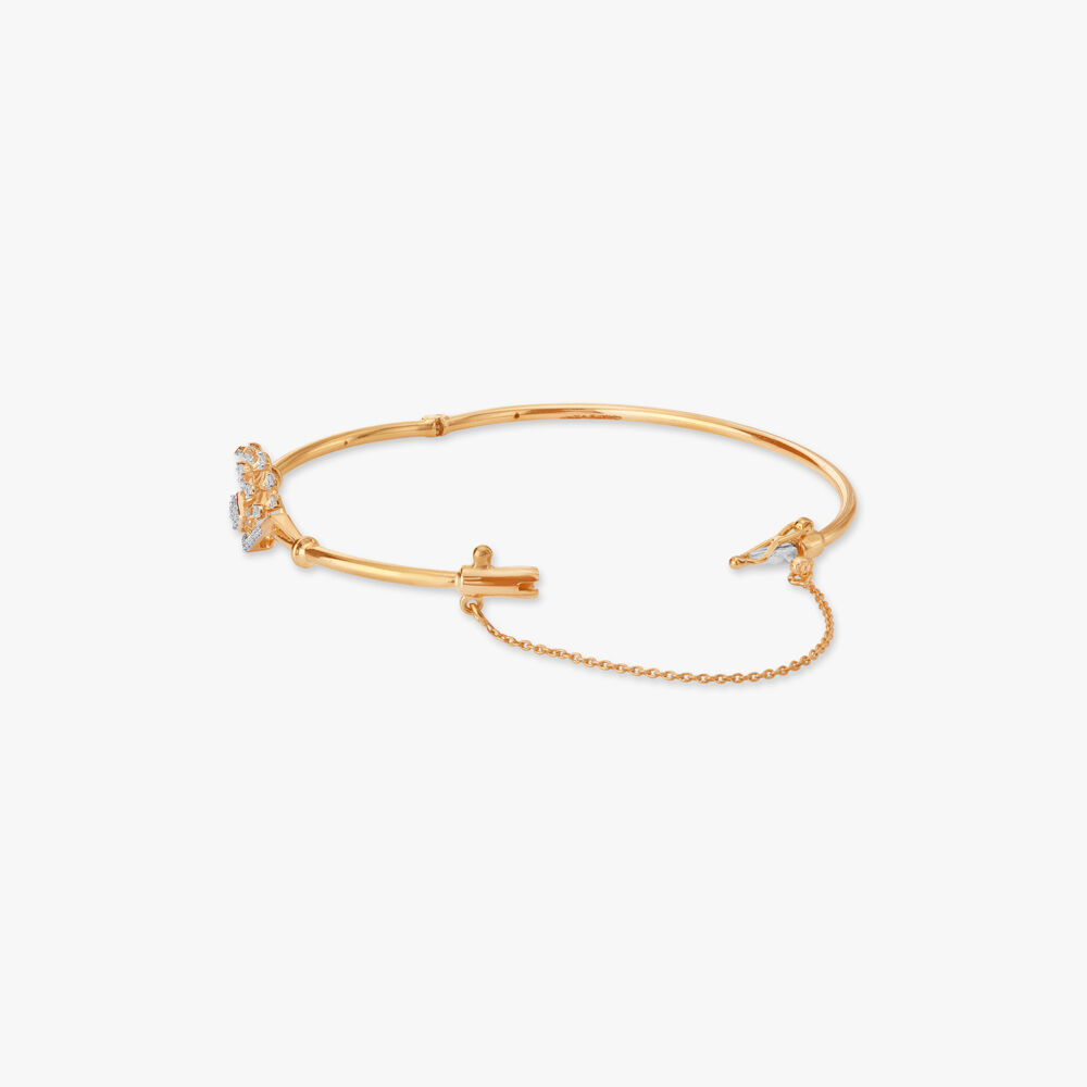 Buy Frosted Crown Diamond Bangle at Best Price | Tanishq US