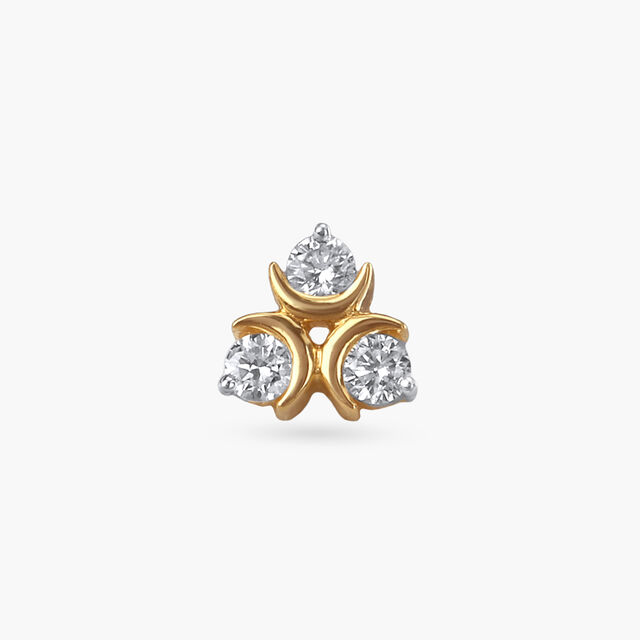 Buy Triangular Gleam Diamond Nose Pin at Best Price | Tanishq US