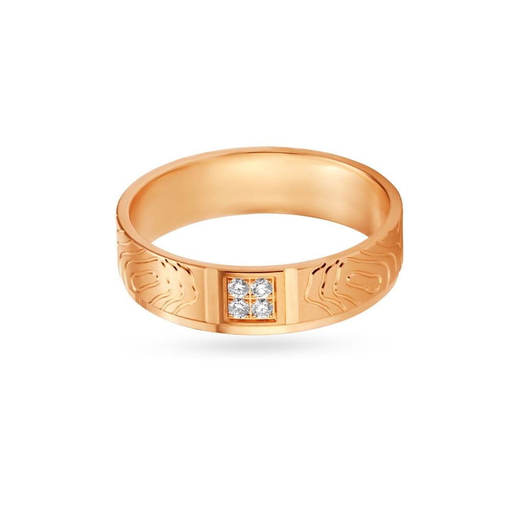 Buy Chic Rose Gold Finger Band at Best Price | Tanishq US