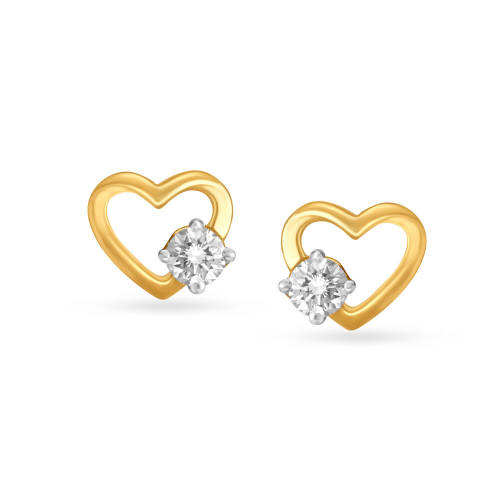 Buy Dazzling Diamond Stud Earrings for Kids at Best Price | Tanishq UAE