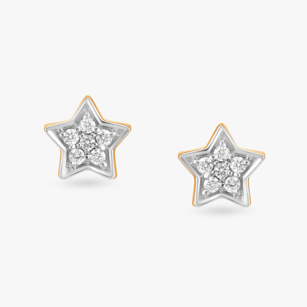 Buy Starlight Symphony Diamond Stud Earrings at Best Price | Tanishq US