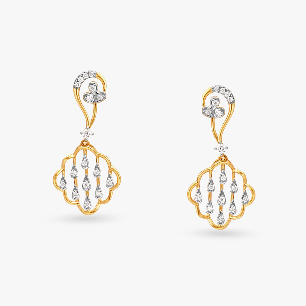 Buy Gleaming Grace Diamond Necklace Set at Best Price | Tanishq US