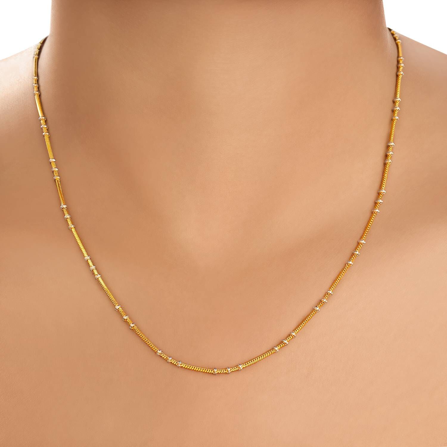 Buy Sleek Modern Gold Chain at Best Price | Tanishq US