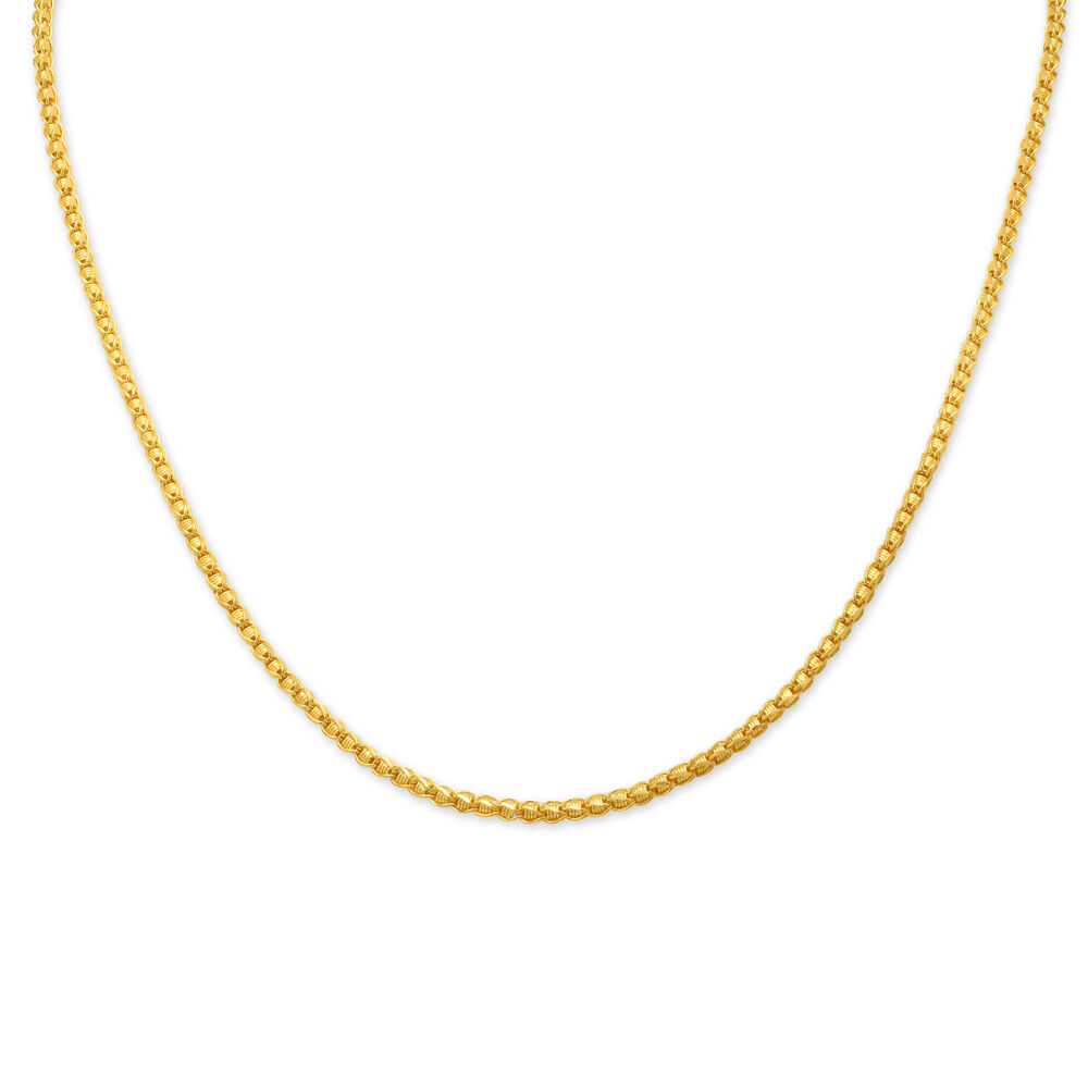 Buy Sonorous Yellow Gold Looped Chain at Best Price | Tanishq US