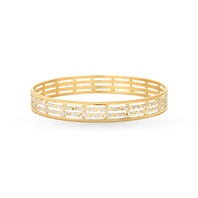 Buy Modern Minimalist Gold Bangle at Best Price | Tanishq UAE