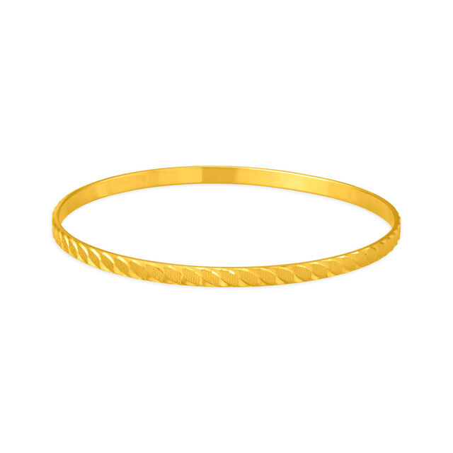 Buy Textured Gold Bangles at Best Price | Tanishq US