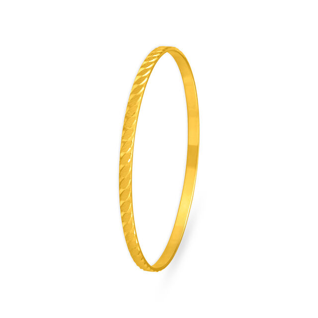 Buy Textured Gold Bangles at Best Price | Tanishq US