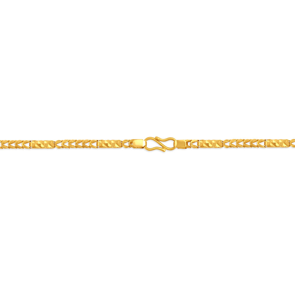 Buy Cuboid Gold Chain for Men at Best Price | Tanishq UAE