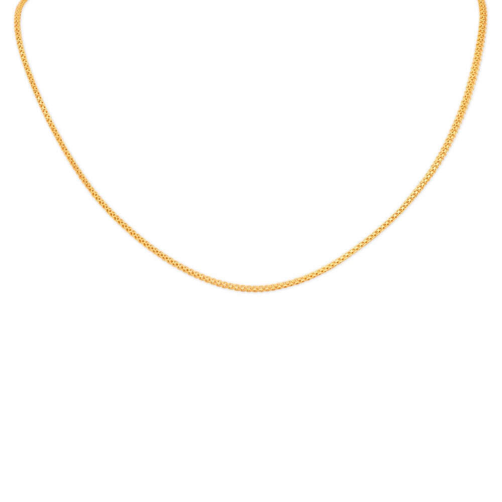 Buy Glossy Box Gold Chain at Best Price | Tanishq US
