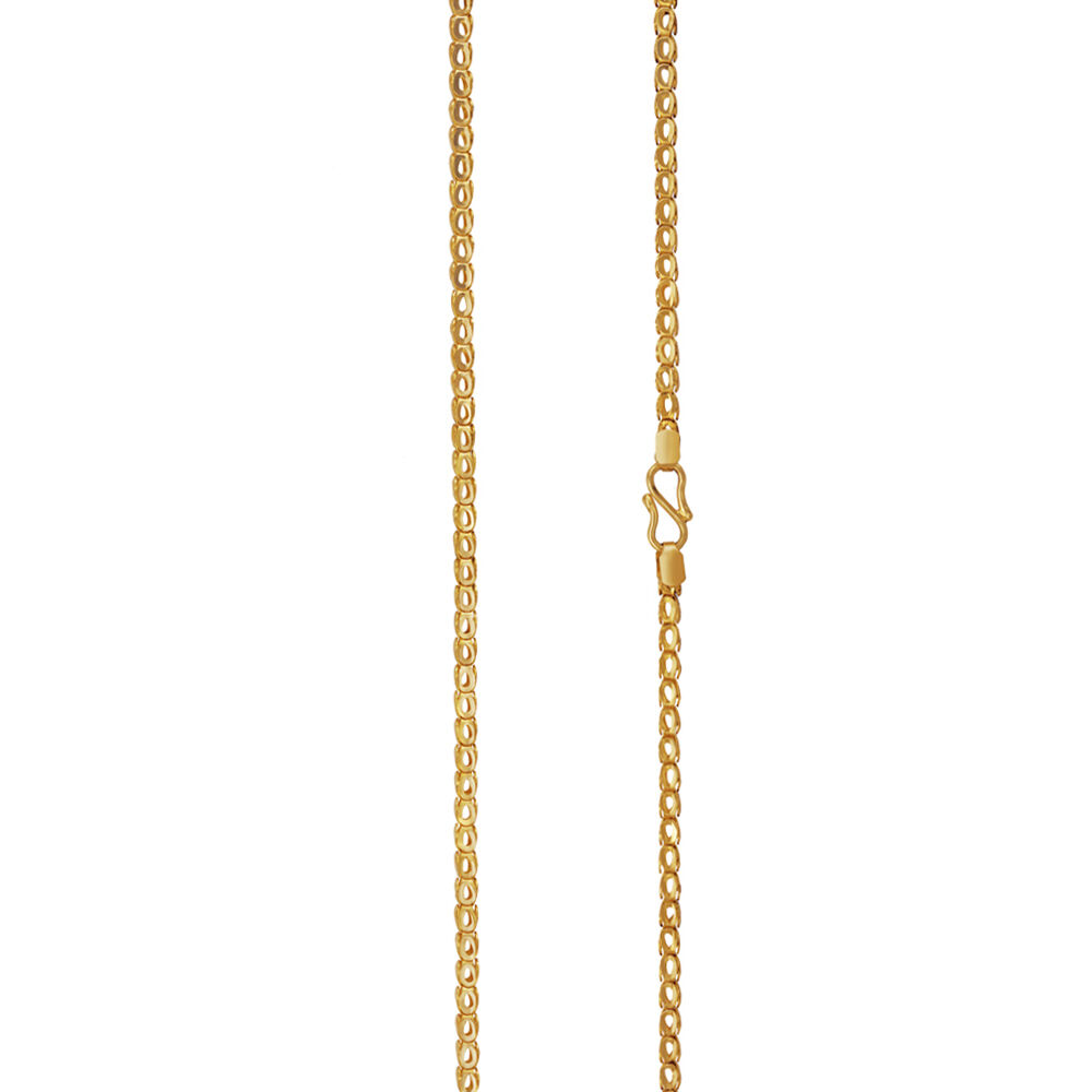 Buy Grand 22 Karat Yellow Gold Looped Open Box Chain at Best Price ...