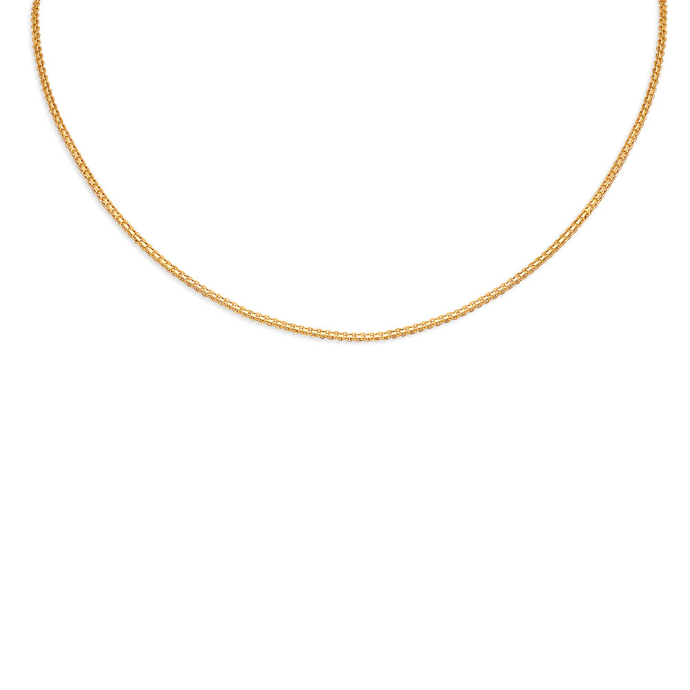 Buy Sleek Gold Kamal Chain at Best Price | Tanishq UAE