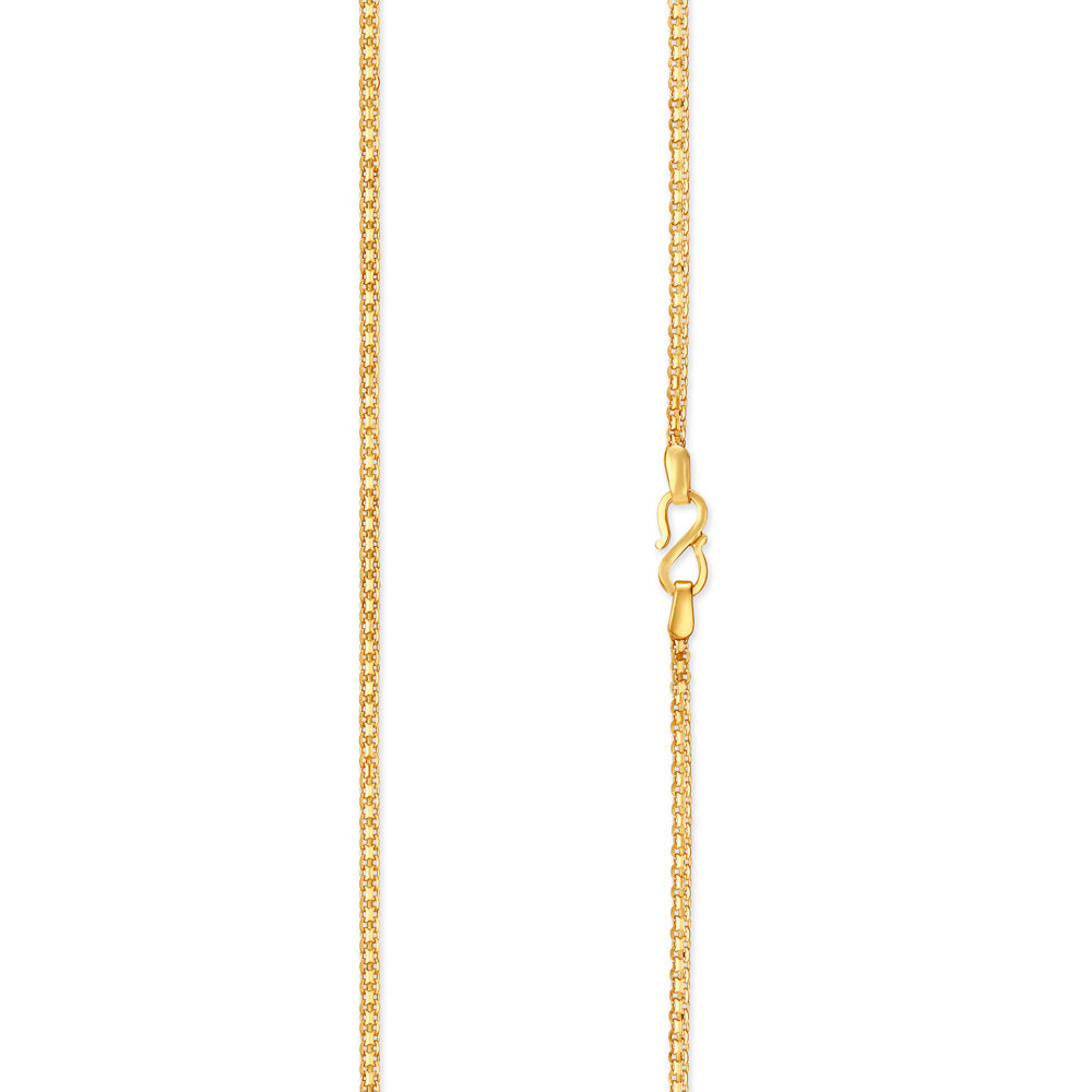Buy Sleek Gold Kamal Chain at Best Price | Tanishq UAE