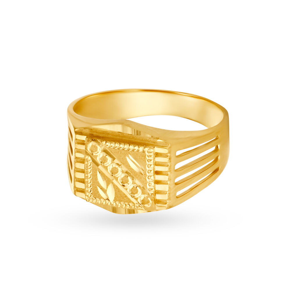 Buy Stunning Gold Ring for Men at Best Price | Tanishq UAE