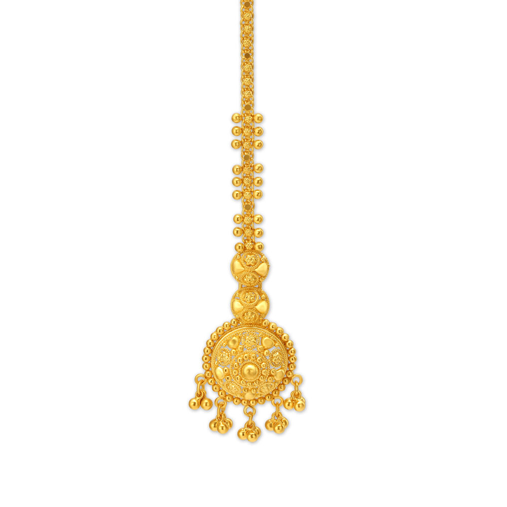 Buy Radiant Gold Maang Tikka for the Kannadiga Bride at Best Price ...