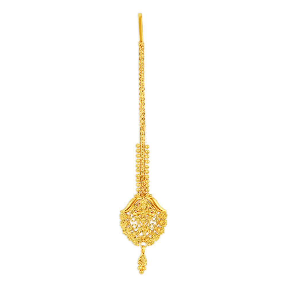 Buy Elegant Gold Maang Tikka at Best Price | Tanishq US