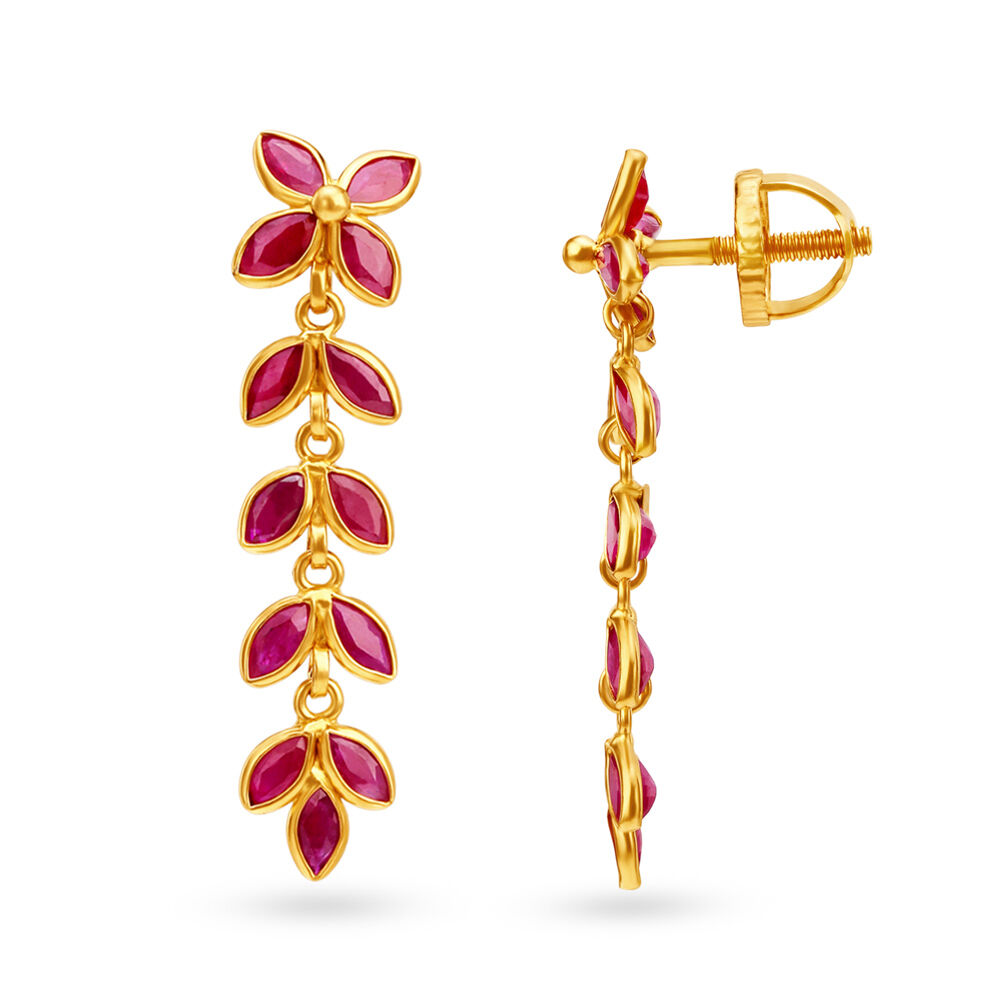 Buy Ravenna Ruby Necklace Set at Best Price | Tanishq US