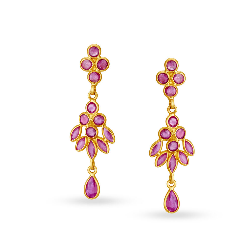 Buy Enchanting Ruby Necklace Set at Best Price | Tanishq US