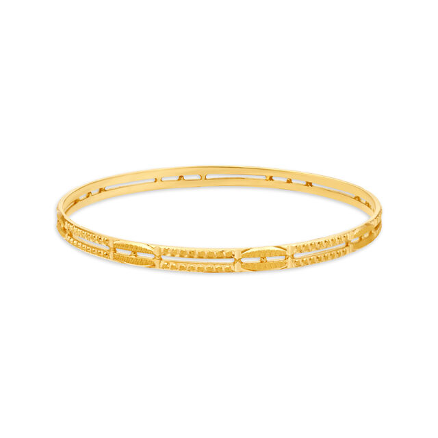 Buy Gleaming Gold Bangle at Best Price | Tanishq UAE