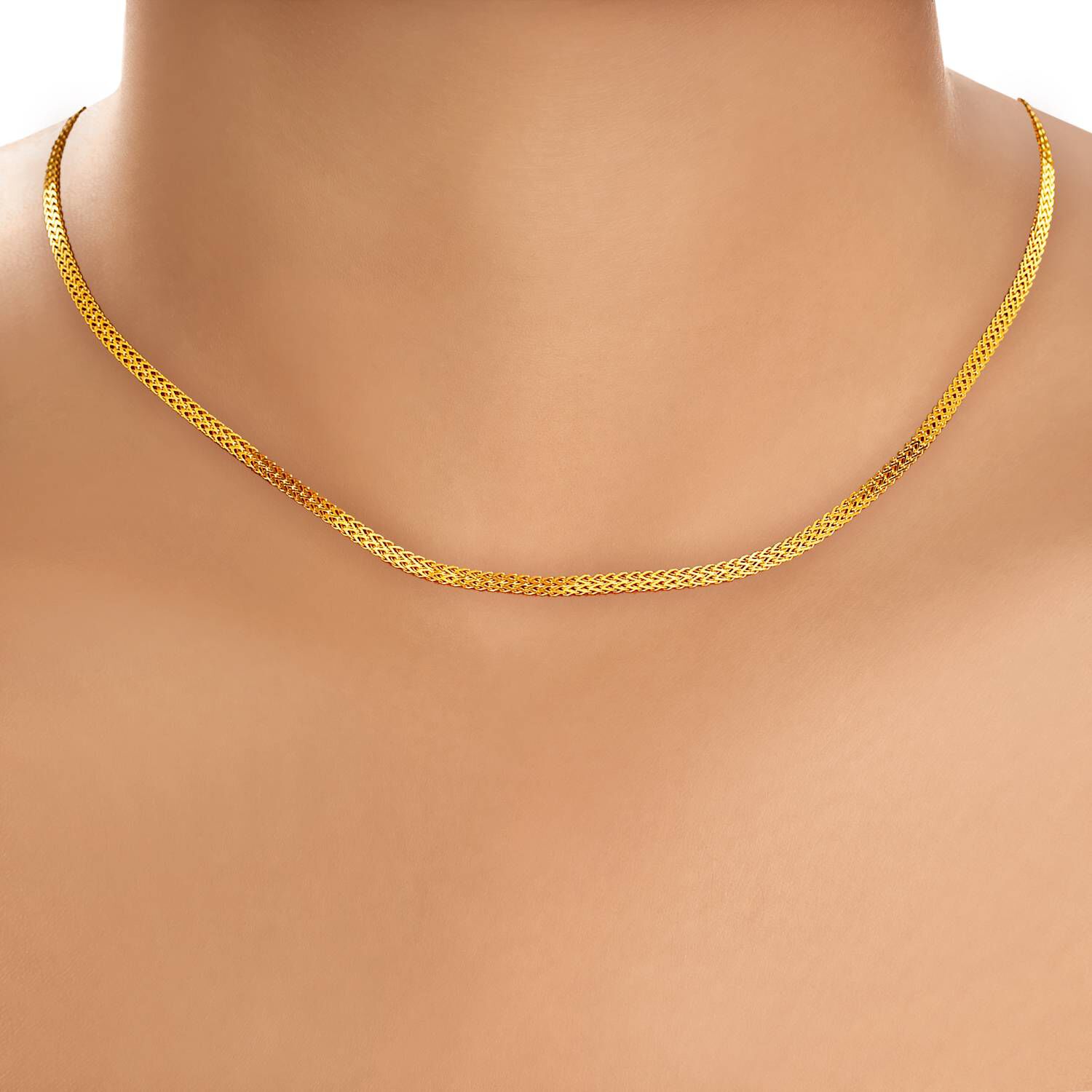 Buy Shimmering Gold Chain at Best Price | Tanishq US