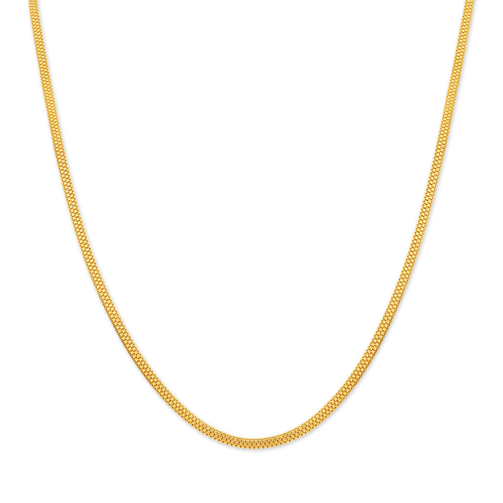 Buy Boxed Gold Chain for Men at Best Price | Tanishq UAE