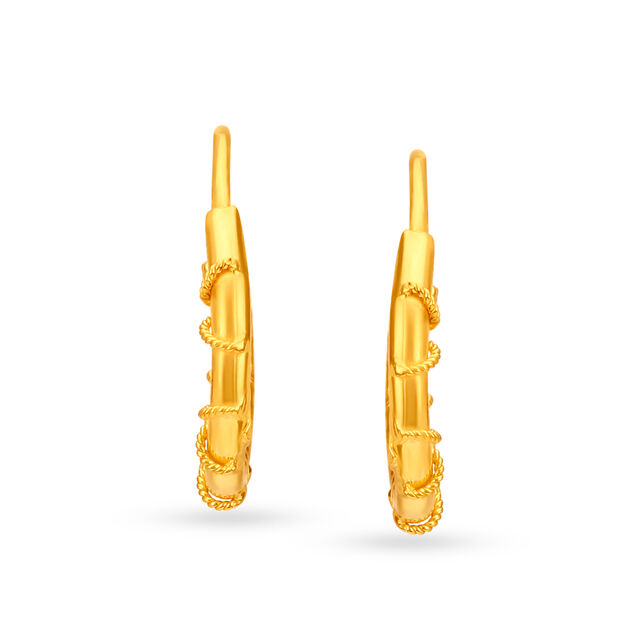 Buy Traditional Gold Bali Hoop Earrings at Best Price | Tanishq US