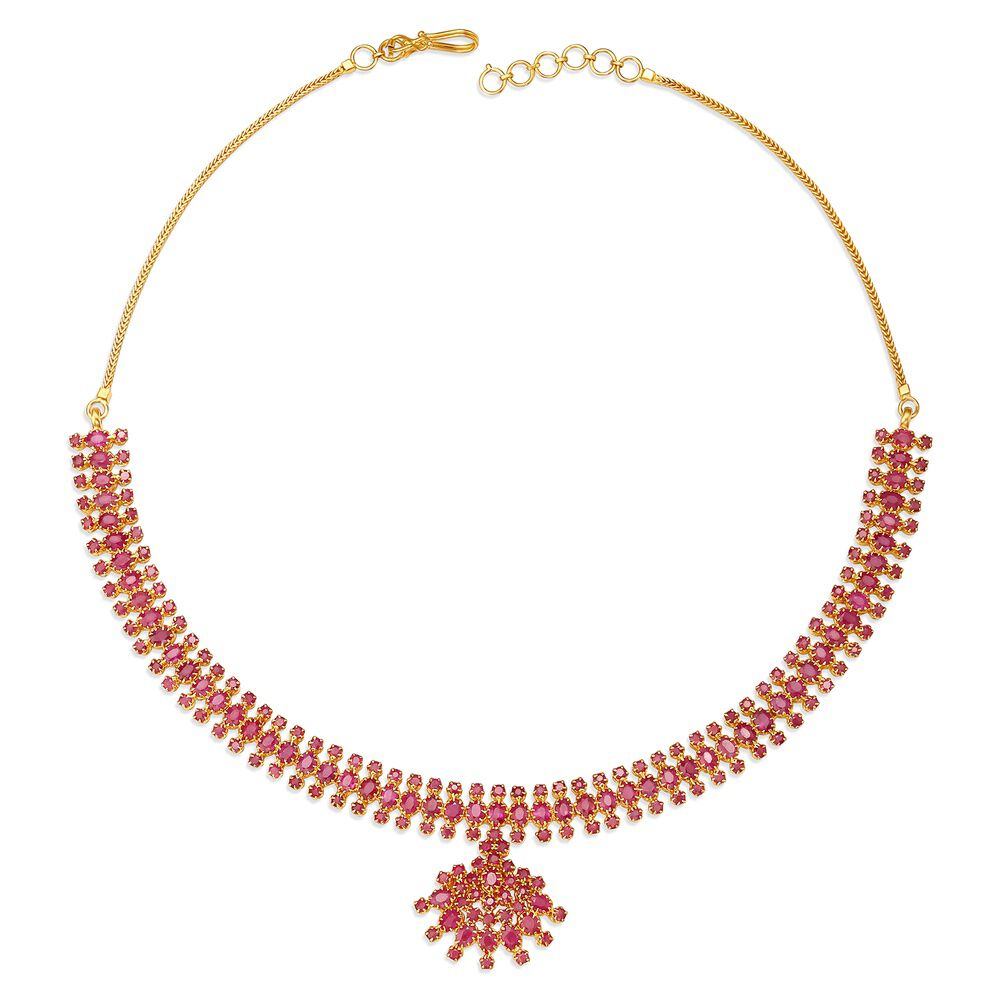 Buy Nigaah Ruby Necklace at Best Price | Tanishq US