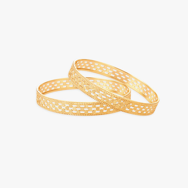 gold statement bangles