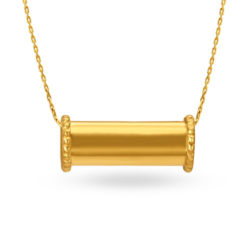 Buy Slender Gold Pendant at Best Price | Tanishq US