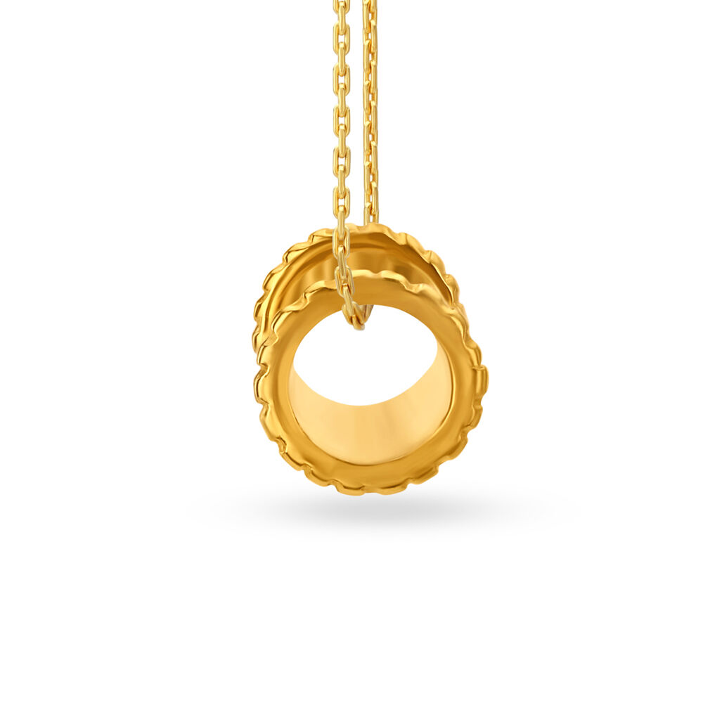 Buy Slender Gold Pendant at Best Price | Tanishq US