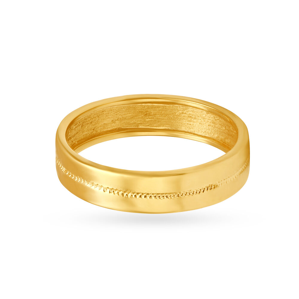 Buy Sleek Minimalistic Gold Ring at Best Price | Tanishq UAE