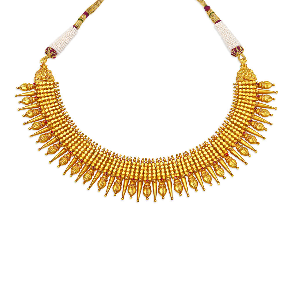 Buy Wonderful Pristine Gold Necklace Set at Best Price | Tanishq UAE