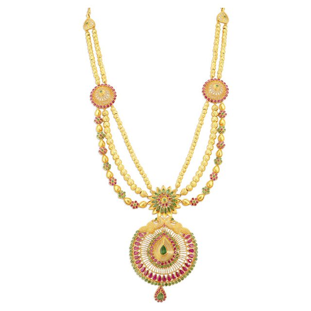 Buy Traditional Gold Haaram at Best Price | Tanishq UAE