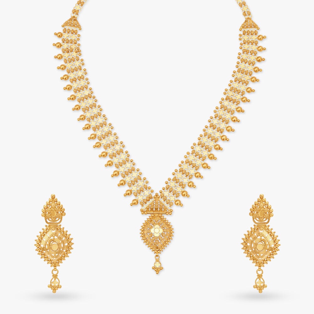 Buy Opulent Splendour Necklace Set at Best Price | Tanishq US