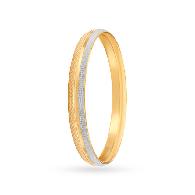 Buy Stylish Gold Kada for Men at Best Price | Tanishq UAE