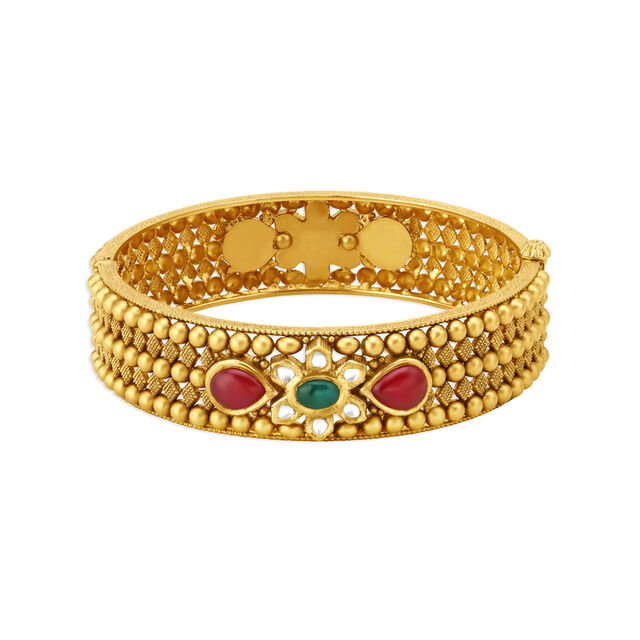 Buy Splendid Gold Bangle for the Tamil Bride at Best Price | Tanishq UAE