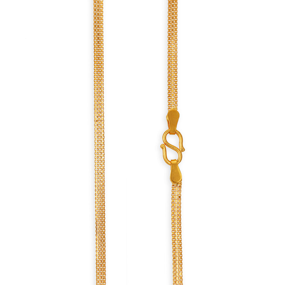 Buy Elaborate Geometric Gold Chain at Best Price | Tanishq UAE