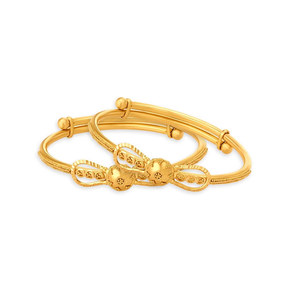 Buy Mesmerising Gold Bangles For Kids at Best Price | Tanishq US