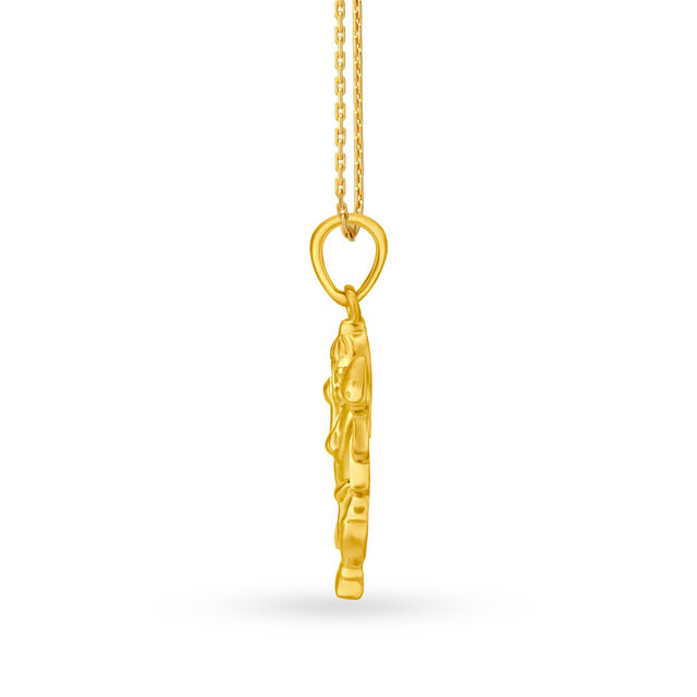 Buy Divine 22 Karat Yellow Gold Hanuman Pendant at Best Price | Tanishq UAE