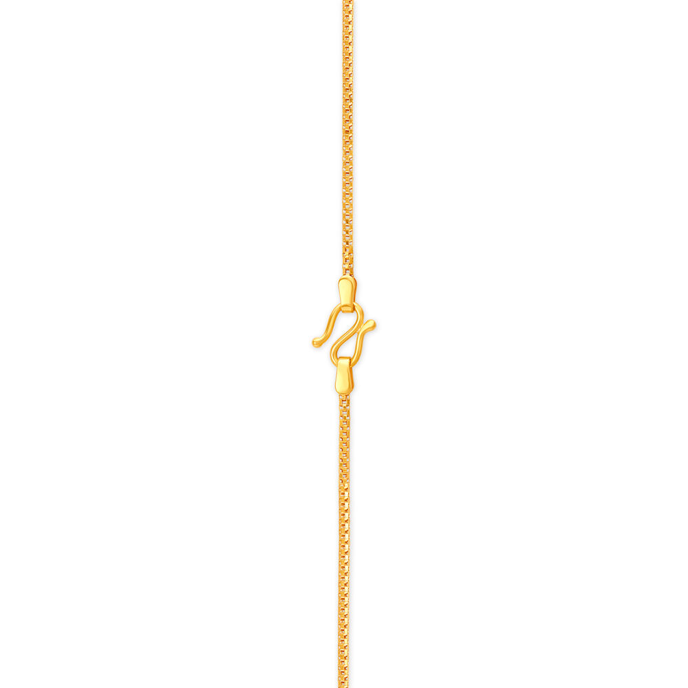 Buy Gold Foxtail Chain for Kids at Best Price | Tanishq UAE