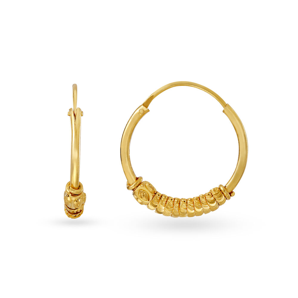 Buy Irresistible Traditional Gold Hoop Bali Earrings at Best Price ...