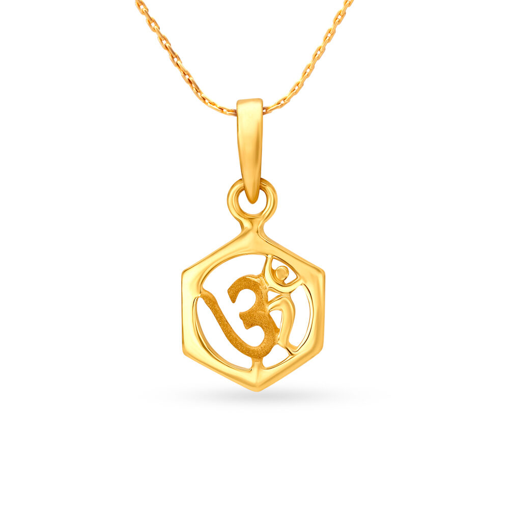 Buy 22 Karat Gold Aum Pendant at Best Price | Tanishq UAE