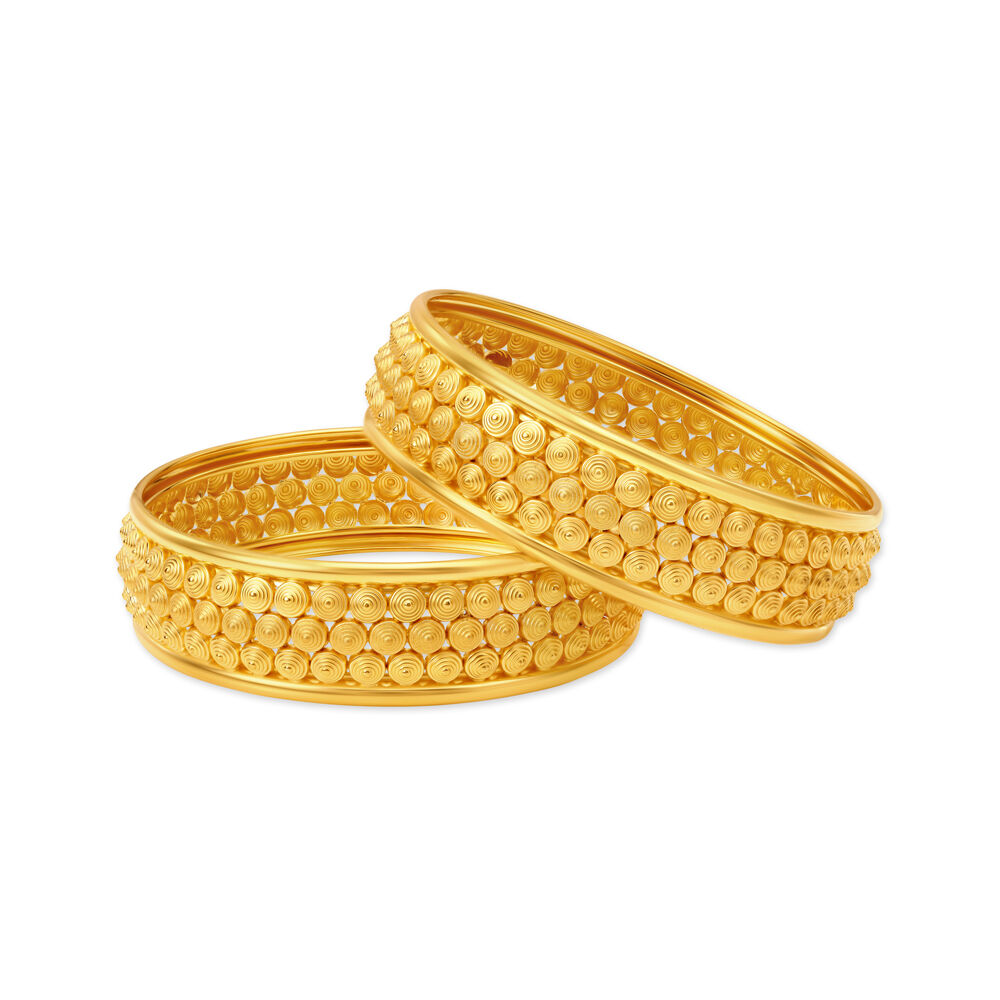 Buy Surreal Gold Bangles for the Odia Bride at Best Price | Tanishq UAE