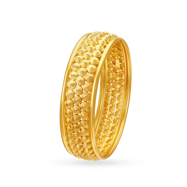 Buy Surreal Gold Bangles for the Odia Bride at Best Price | Tanishq UAE