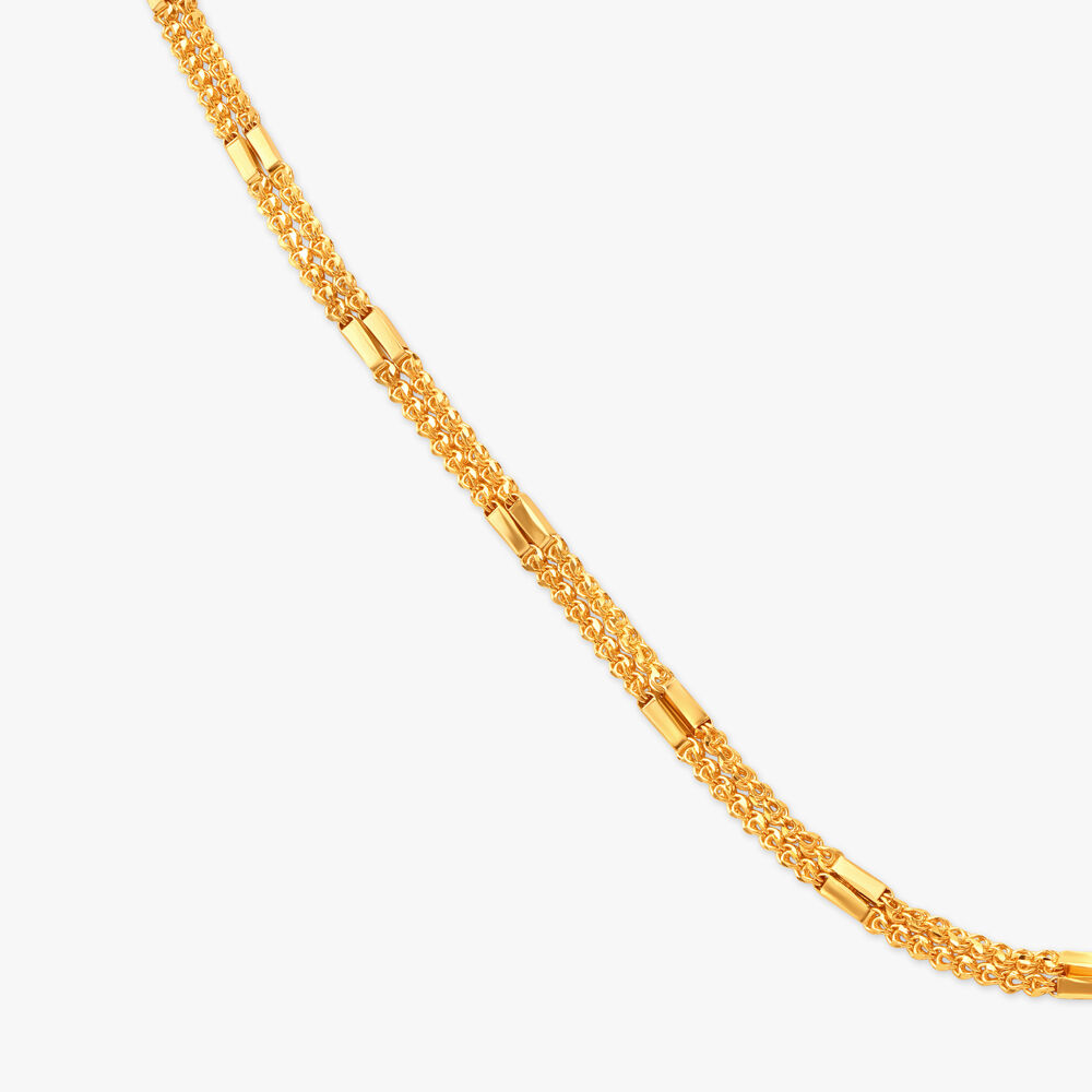 Buy Classic Charm Double Strand Link Chain at Best Price | Tanishq US