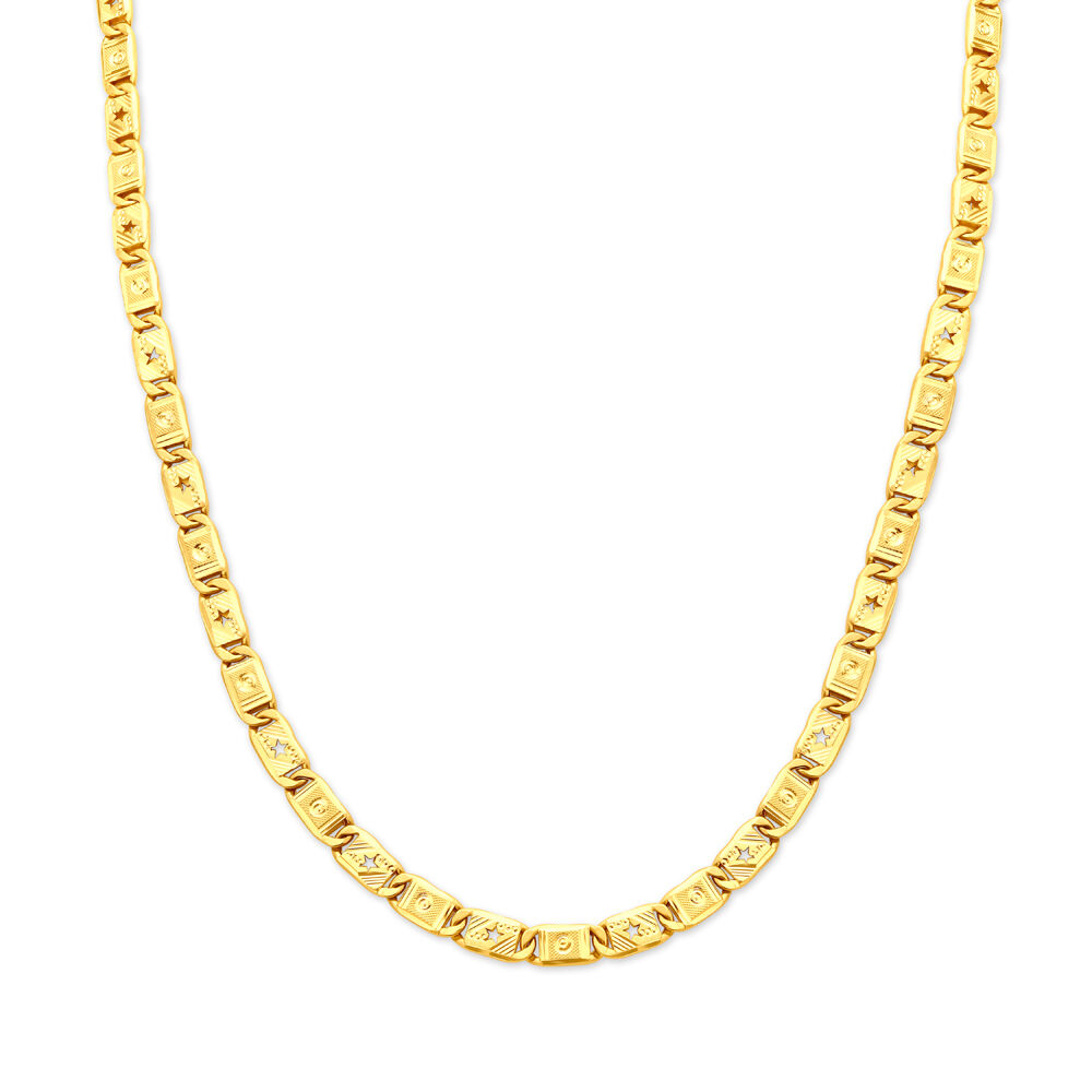 Buy Eclectic Gold Chain for Men at Best Price | Tanishq UAE