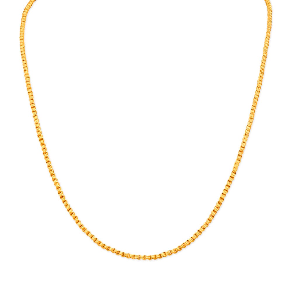 Buy Classic Locks Chain in 22 Karat Yellow Gold at Best Price | Tanishq US