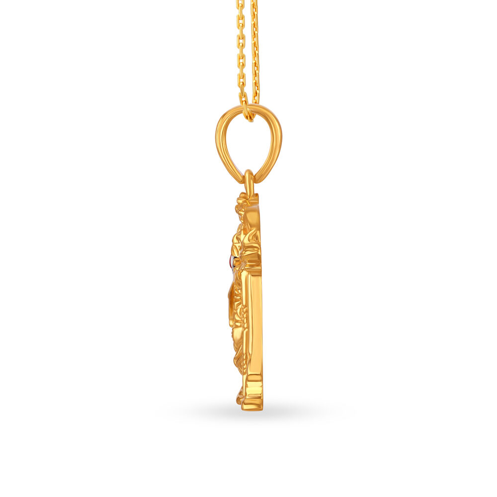 Buy Devotional 22 Karat Yellow Gold Lord Balaji Pendant at Best Price ...